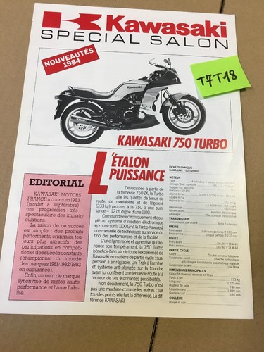 Kawasaki 1984 ZX750 Turbo KLR600 ZX550 ZX900 Ninja Catalogo Brochure | eBay