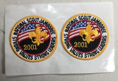 2001 National Jamboree 2 stick patch BSA JSP Patch | eBay
