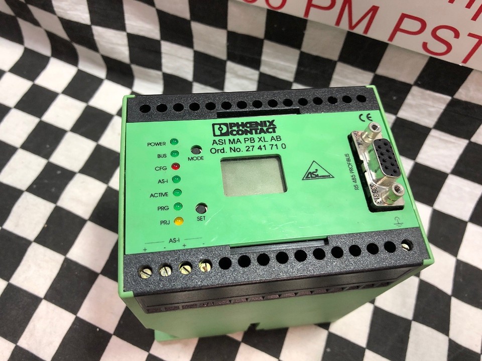 PHOENIX CONTACT PROFIBUS MODULE IP20 9.6KPS, 2741710, ASI MA PB XL AB ...