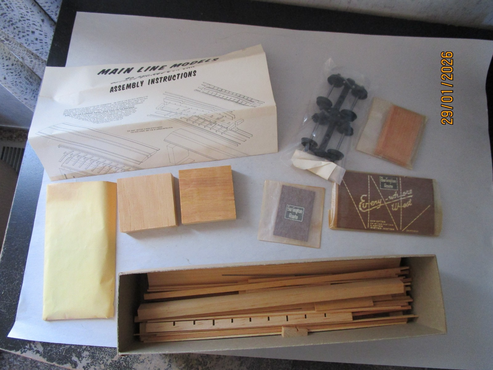 Main Line Models, O Gauge, OBC-2 Burlington Box Car Kit, Mint in OB | eBay