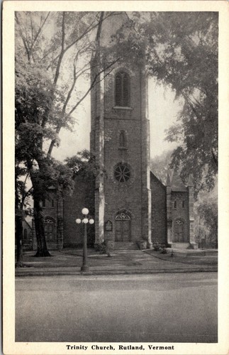 Rutland VT-Vermont, Trinity Church, Religion, Vintage Postcard | eBay