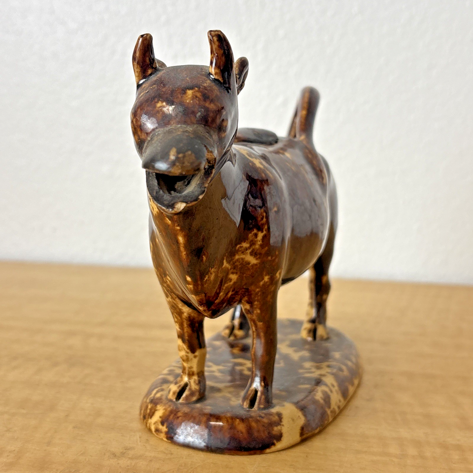 19th Century Rockingham Bennington Pottery Ware Cow Creamer | eBay