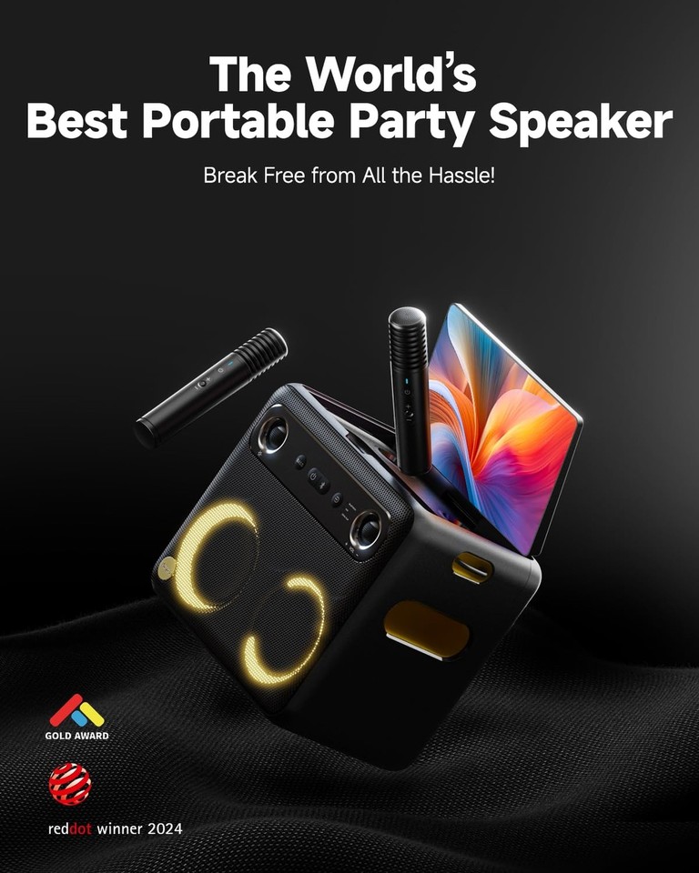 Smart Karaoke Machine for Adults - with Lyrics Display, 64GB Karaoke ...