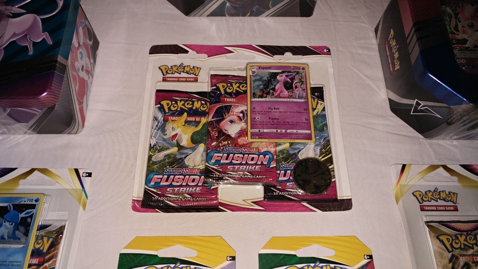 57 Pokemon Packs 🤗Tins - 3 Pack Blister Packs - 14 Evolving Skies Packs ...