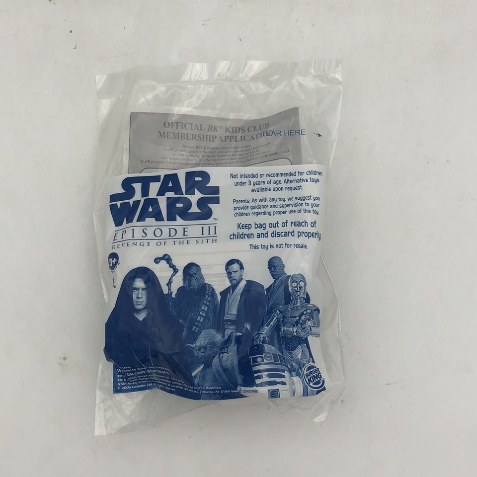 Star Wars EPISODE III REVENGE OF THE SITH Starfighter Burger King meal ...