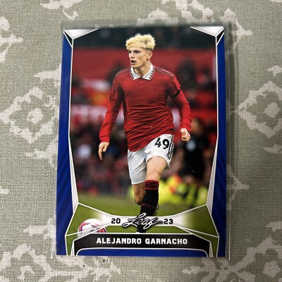 2023 Leaf Soccer Blue Alejandro Garnacho #B-1 Manchester United! | eBay