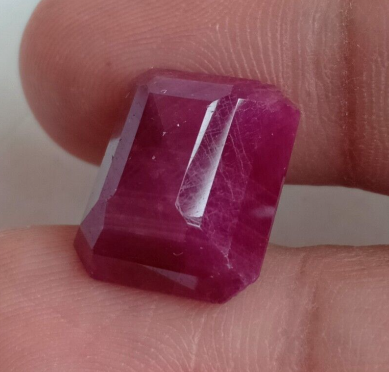 15.70 Cts Natural Mozambique Ruby Untreated Unheated Certified Loose ...