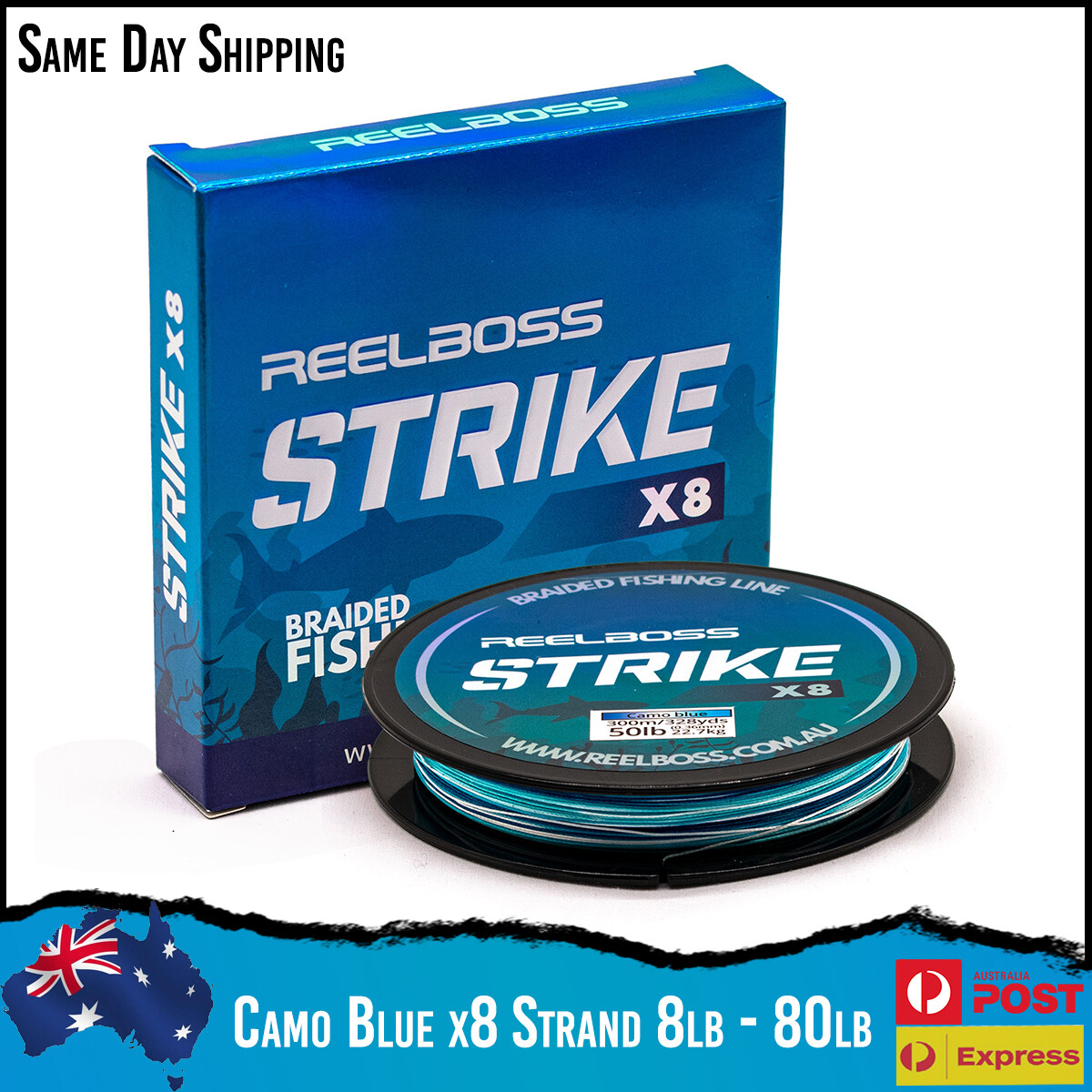 8 Strand Braided Fishing Line 8lb 10 15 20 30 40 50lb 65lb 80lb 150m ...