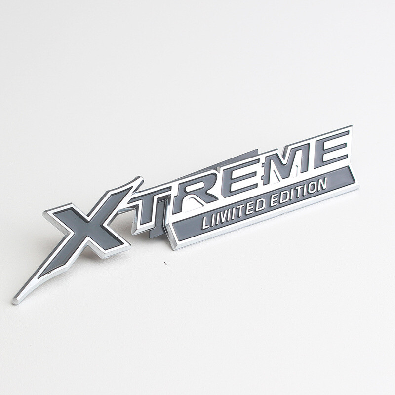 2x Xtreme X Treme Limited Edition Emblem 3D Badge Nameplate Logo Chrome ...