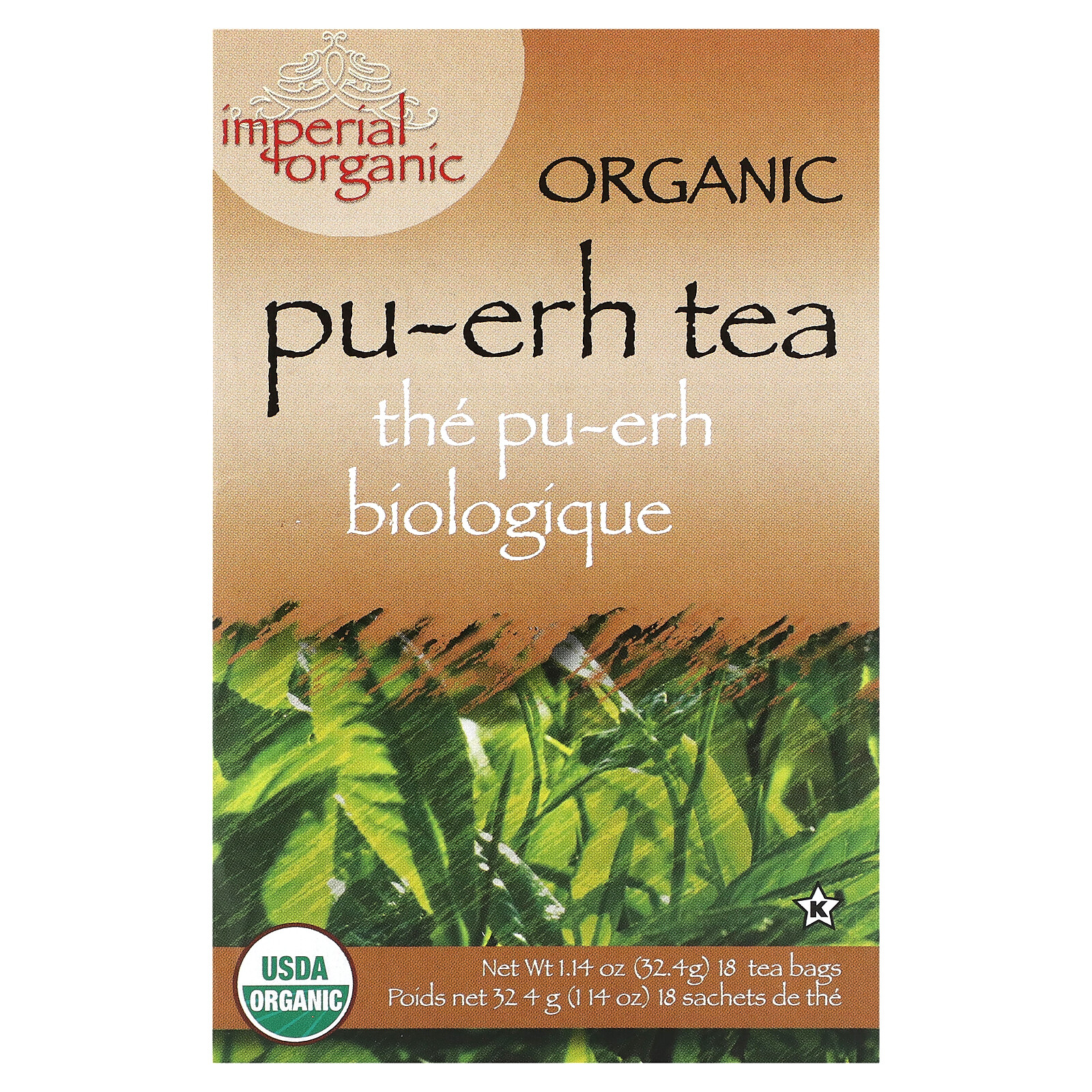 Imperial Organic, Pu-erh Tea, 18 Tea Bags, 1.14 oz (32.4 g) | eBay