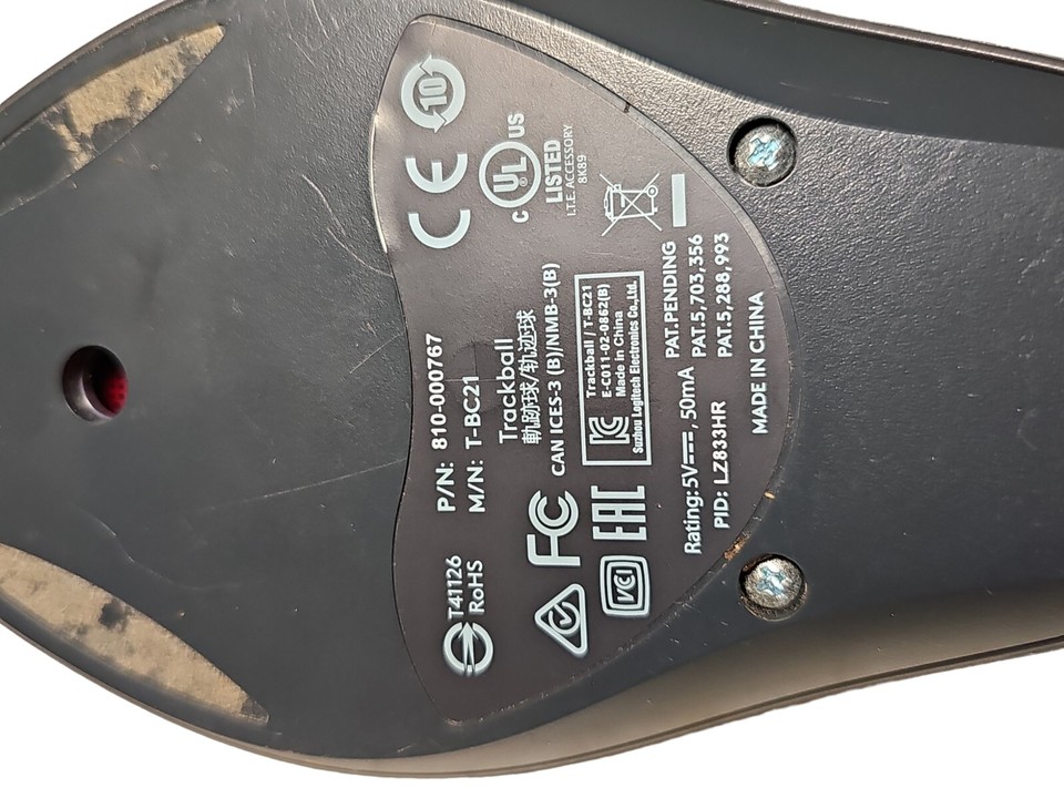 Logi Trackball Computer Mouse T-BC21 - Tested Working | eBay