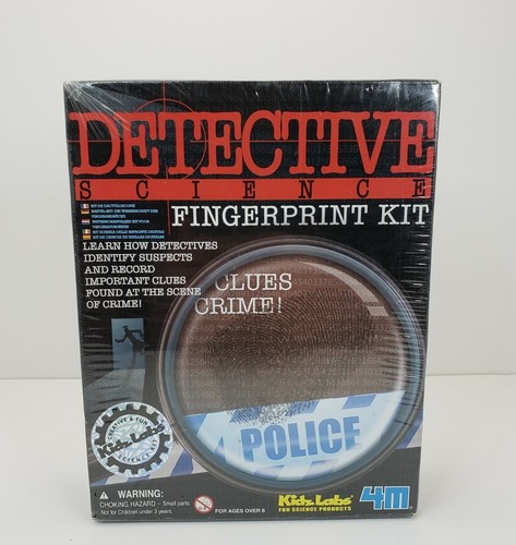 Detective Science Fingerprint Kit Forensic Crime Science Kidz Labs NEW ...