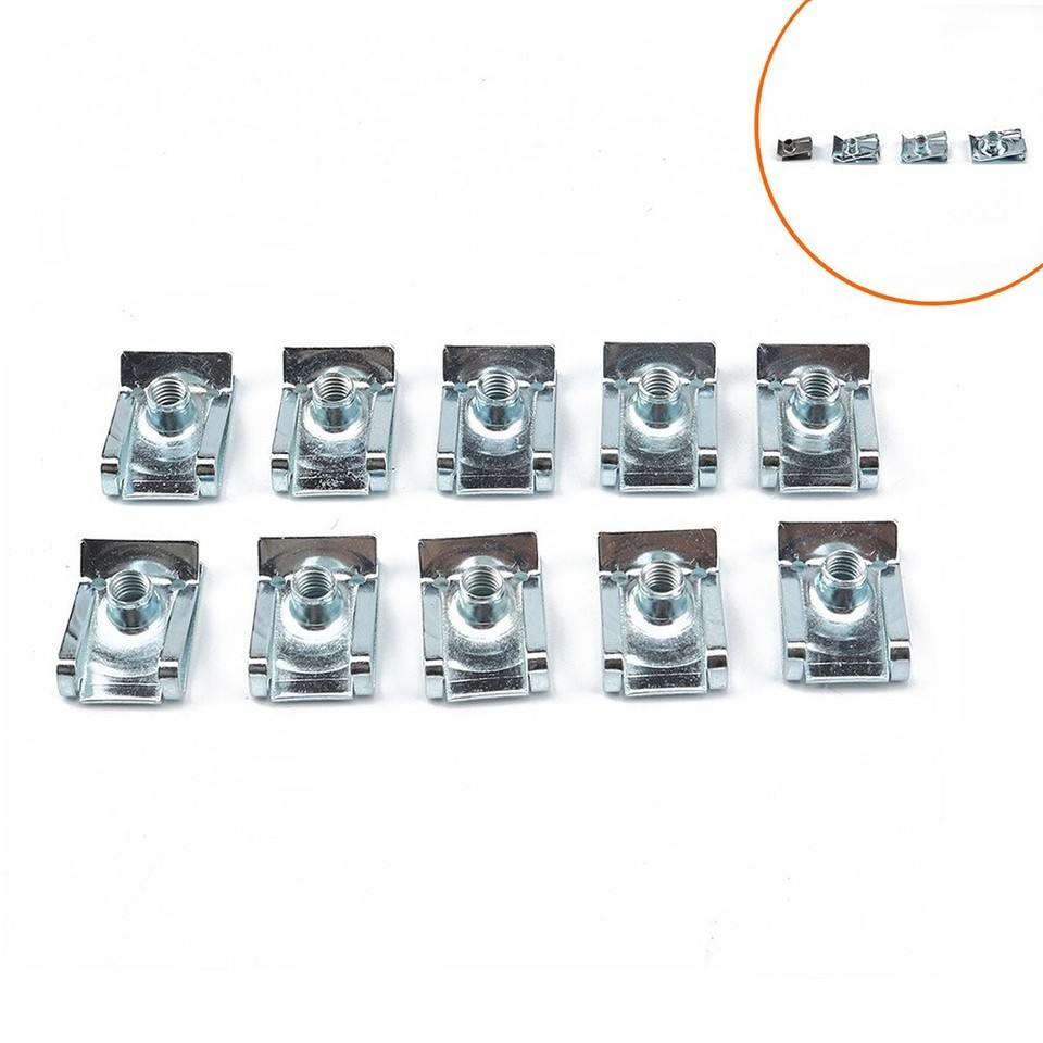 Spire Clips Lug Nuts Chimney U Nut Fixings Panel Speed ??Fasteners (10 ...