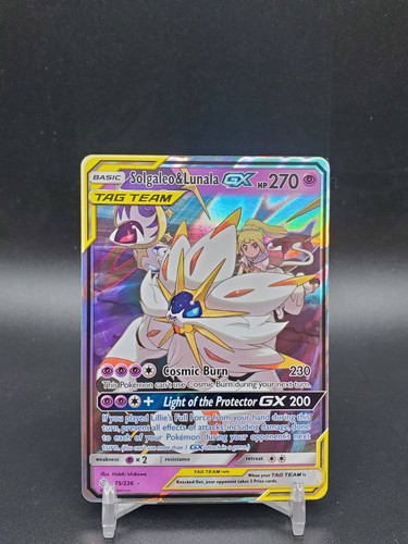 Solgaleo & Lunala GX 75/236 Cosmic Eclipse Ultra Rare NM Pokemon Card ...