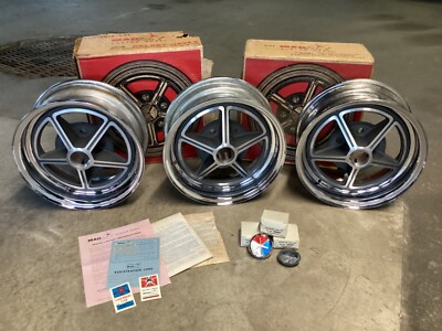 1966 Kelsey-Hayes Magstar I 14x6 5 Spoke Wheels Rims | 5x120.65 Bolt ...