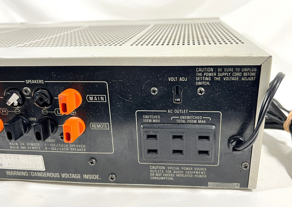 Technics SU-V9 Integrated Amplifier *Power Tested Only* AS-IS READ | eBay