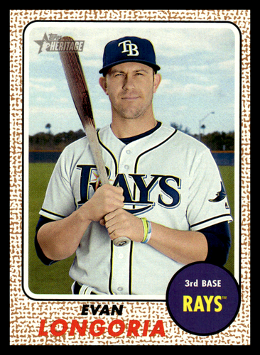 2017 Topps Heritage #84 Evan Longoria Tampa Bay Rays | eBay