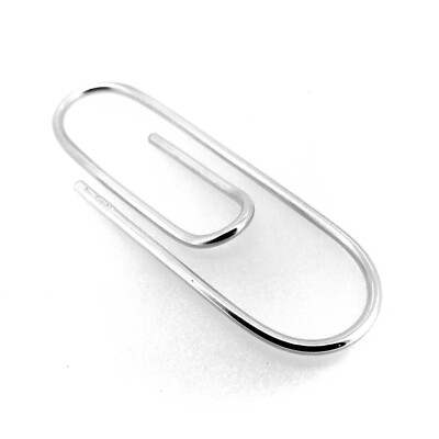 ROBERTS & CO NEW HALLMARKED STERLING SILVER MONEY CLIP PAPER CLIP ...