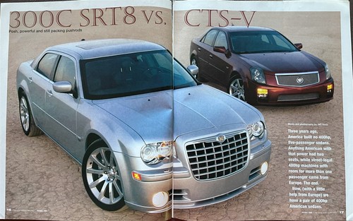 2005 CHRYSLER 300 & CADILLAC CTS COMPARISON TEST 9 page Color Article ...