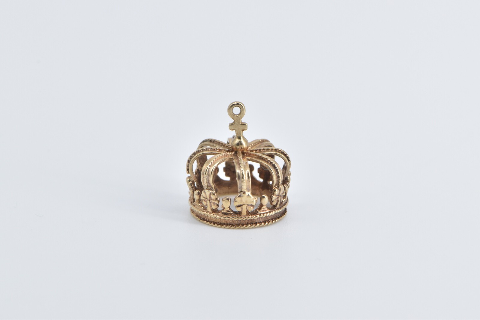 14K 3D Crown Jewels King Queen Symbol Royalty Charm/P… - Gem
