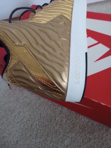 NIKE Gold Sneakers, ,black interior Size 8.5 | eBay