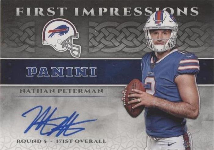 2017 Panini - First Impressions Autographs Nathan Peterman #FI-NP (AU ...