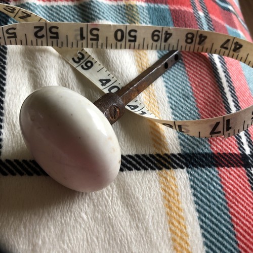 Antique White Marble Door Knob 2 1/4" Diameter DIY | eBay