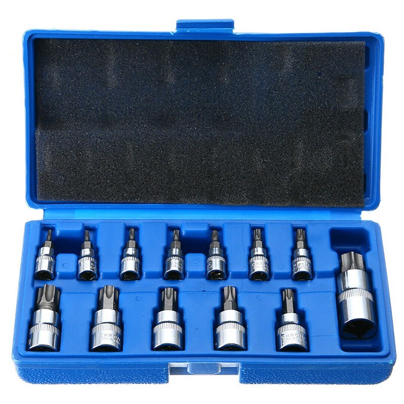 Essential Torx Star Bit Socket Set 13Pcs for Tamper Proof Bolts and ...
