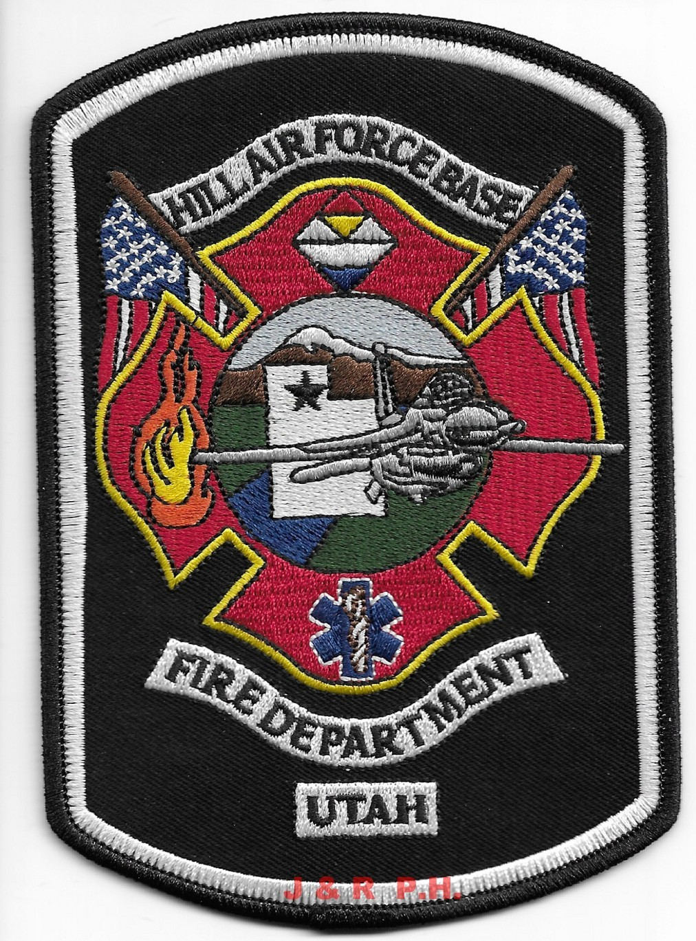 U.S.A.F. - Hill Air Force Base Fire Dept., Utah (4" x 5.75" size) fire ...