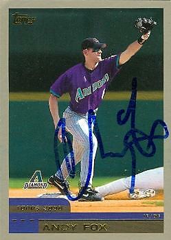 Andy Fox autographed Baseball Card (Arizona Diamondbacks) 2000 Topps ...