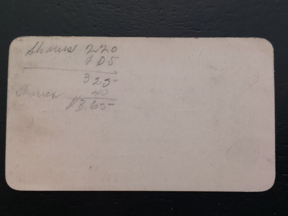 ANTIQUE 1900'S ADVERTISING TRADE BUSINESS CARD CIGAR AND TOBACCO STORE ...