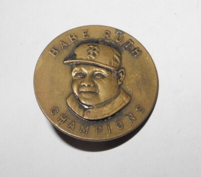 1935 Quaker Oats Baseball Club Champions Babe Ruth Boston Braves Pin ...