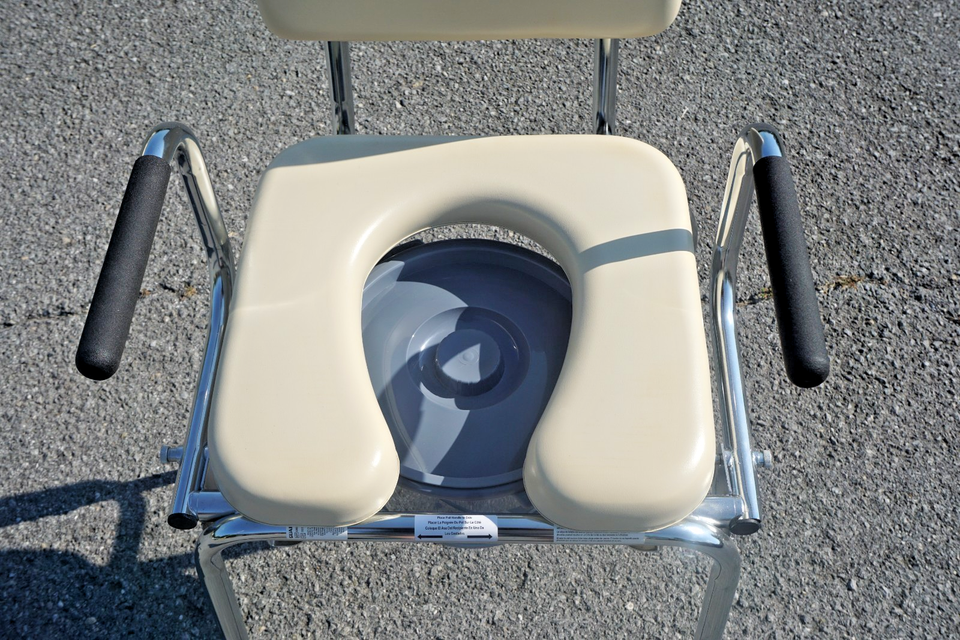 NEW Guardian G98204 Medline Padded Drop Arm Commode 350lb Weight ...