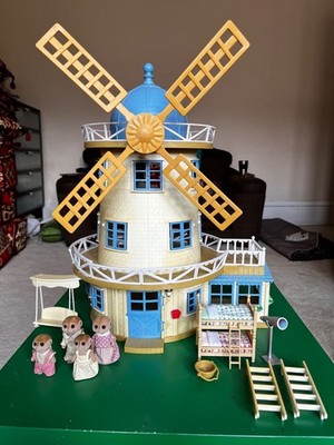 Sylvanian Families Field View Windmill With Accessories Lovely Working ...