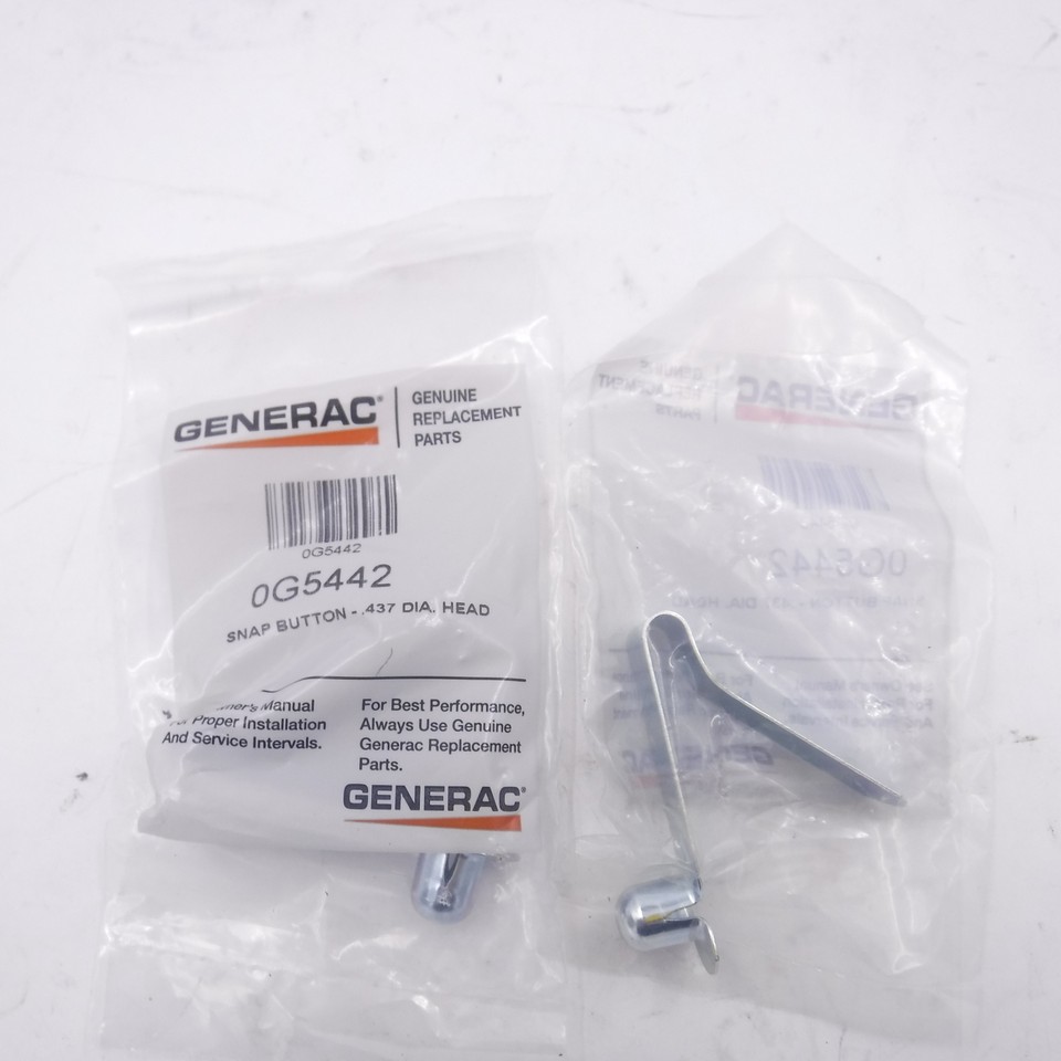 2 Pack OEM Generac Generator Handle Stop Retainers 0G5442 Replacement ...