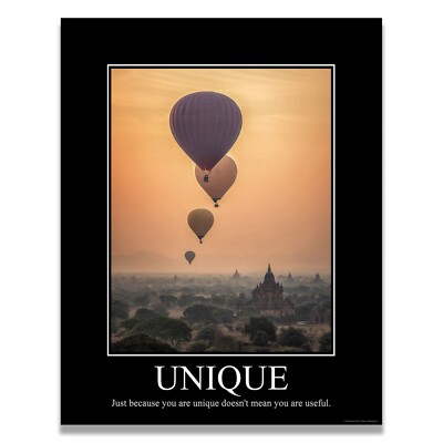 Unique Demotivational Poster Funny Wall Art Poster Print Artwork Decor ...
