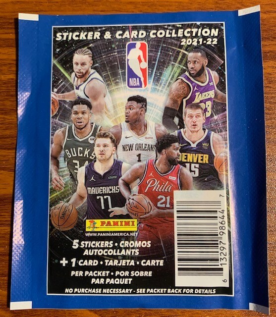 2021/22 Panini Sticker & Card Basketball Collection Pack Free Shipping ...