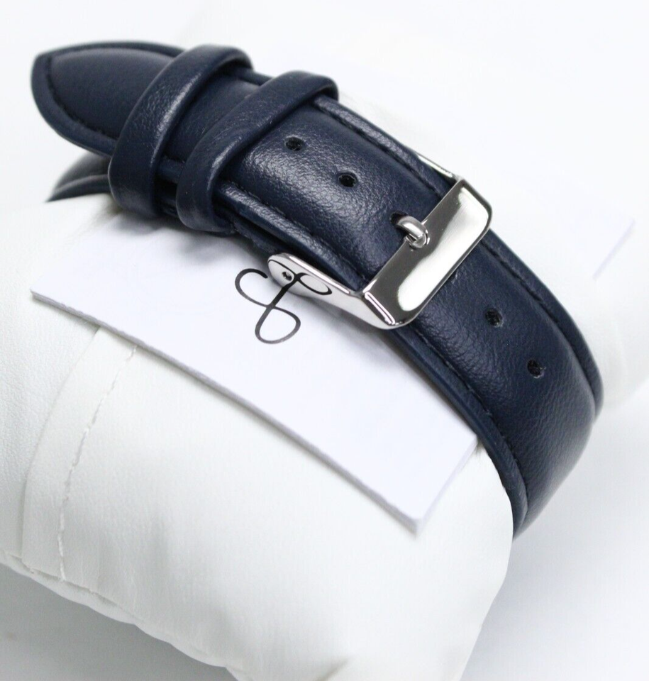 $100 - SEAN JOHN 'CHRONOGRAPH' Blue/Silver LEATHER STRAP WATCH ...