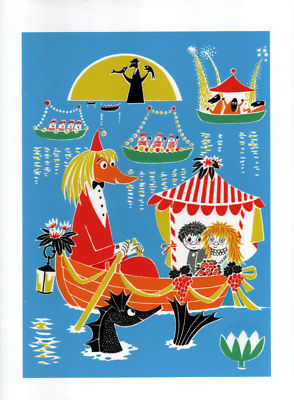 Moomin Poster Toffle and Miffle Tove Jansson 24 x 30 cm | eBay