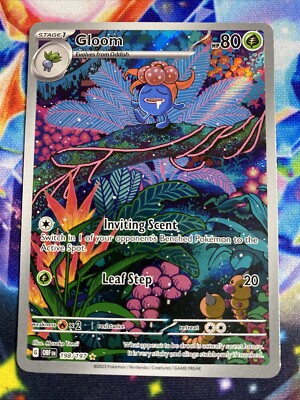 Gloom #198/197 Obsidian Flames Full Art Illustration Rare Holo Pokemon ...