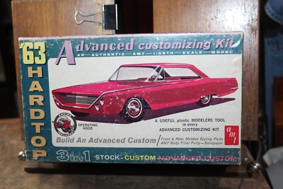 Vintage Original AMT 1963 T-Bird Ford Advanced Customizing Model Kit In ...