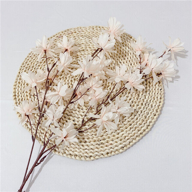 Artificial Fake Silk Flowers Long Stem Bouquet DIY Garden Hotel Table ...