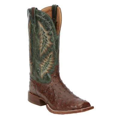 Tony Lama Men's Hayden Antique Green & Ostrich Western Boots EP8270 | eBay