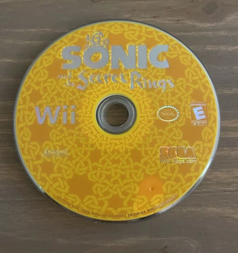 Sonic and the Secret Rings (Nintendo Wii) Disc Only Video Game E ...