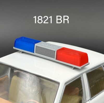 1/18 Scale Model Blue Red Federal Twinsonic Lightbar Police Sheriff ...