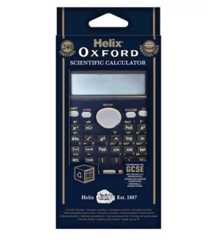 Helix OXFORD Scientific Calculator ~ 240 Functions Model RC2072 inc Batteries | eBay