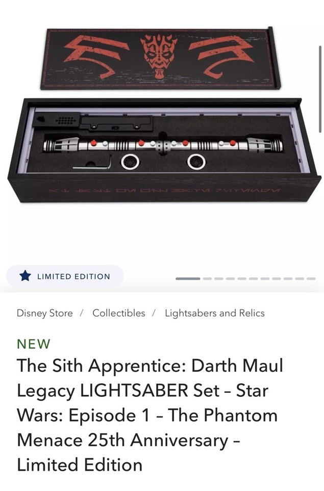 🔥Star Wars Sith Apprentice Darth Maul Legacy Lightsaber Hilt Box Set ...