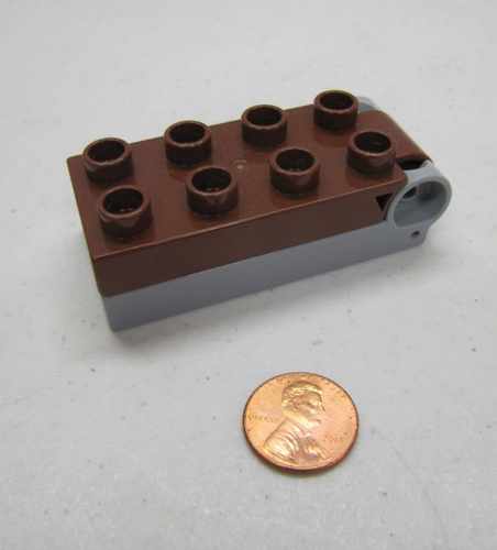 Lego Duplo Tipper Hinge & Connector Piece Gray Brown 13355 & 16686 ...