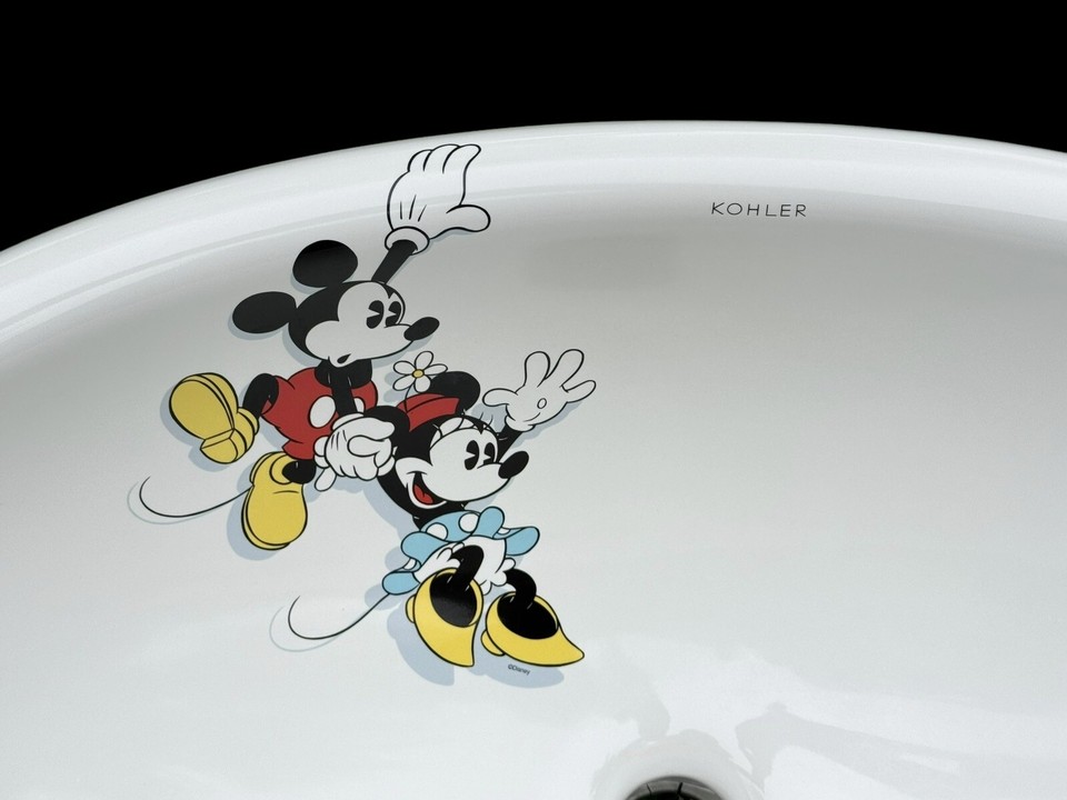 Vintage Kohler Disney Mickey & Minnie Mouse Porcelain Bathroom Sink | eBay