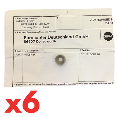 x6 Washer L651M1008216 for Airframe OEM American Eurocopter Airbus ...